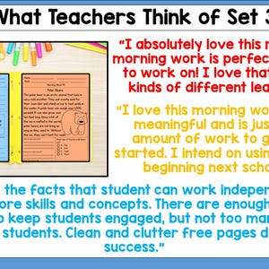 3rd Quarter 2nd Grade Morning Work - Math, Grammar, ELA Spiral Review ...