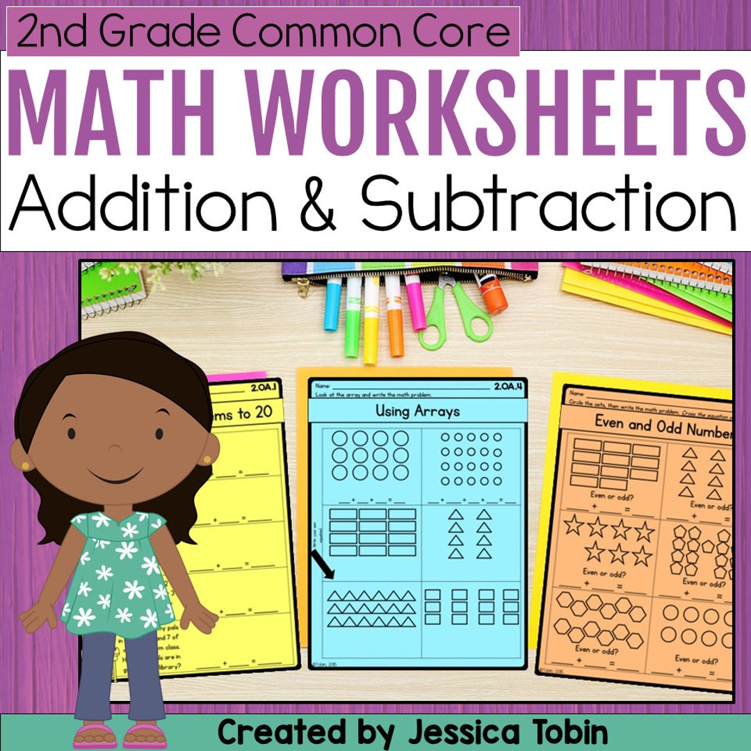 Addition and Subtraction With Regrouping 2nd Grade Worksheets and Word ...
