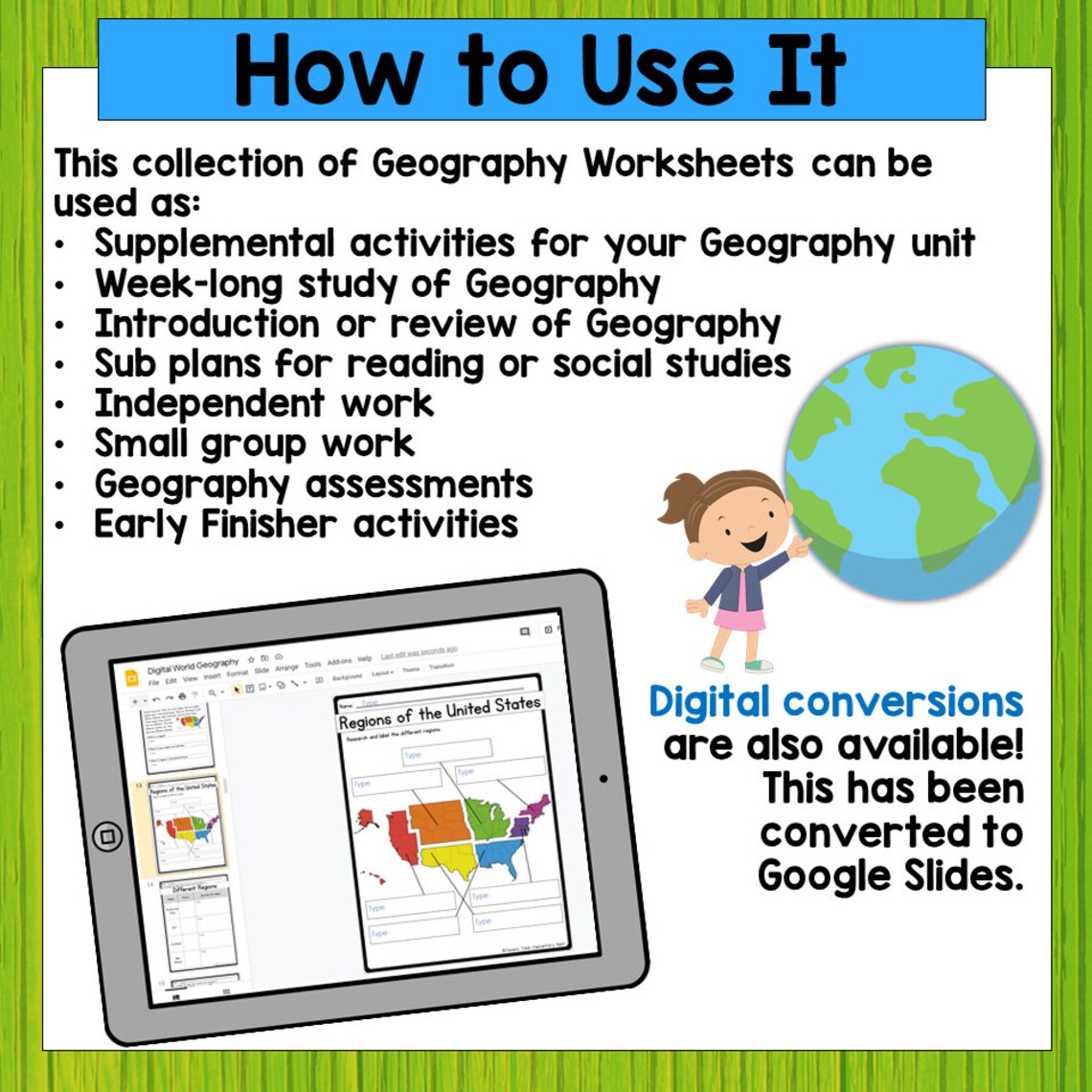 Geography Maps Continents and Oceans, Social Studies Reading Passages ...