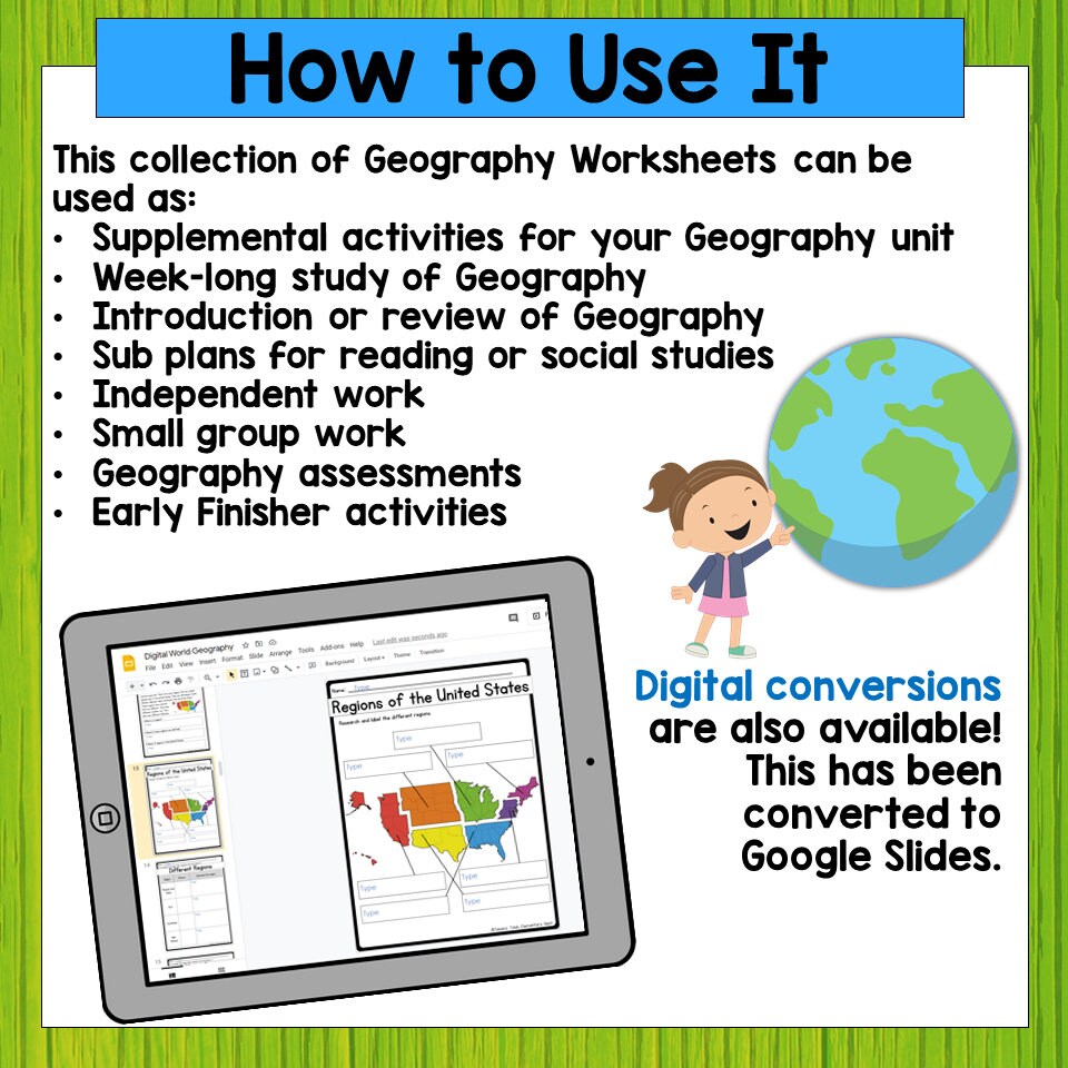 Geography Maps Continents and Oceans, Social Studies Reading Passages ...