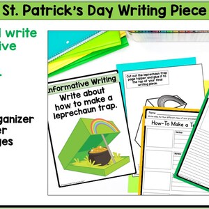 St. Patrick's Day Craftivity Writing 1st 2nd Grade, How to Catch a ...