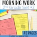 3rd Quarter 2nd Grade Morning Work - Math, Grammar, ELA Spiral Review ...