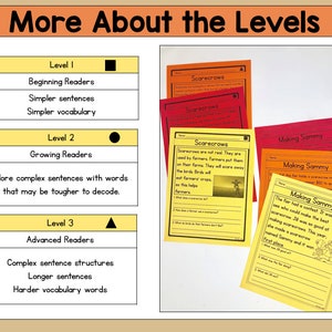 Fall Reading Comprehension - Differentiated Reading Passages Activities ...