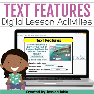 Nonfiction Text Features Digital Worksheets Digital Resources Google ...