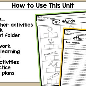 November Worksheets Math, Writing, Language Thanksgiving Veterans Day ...