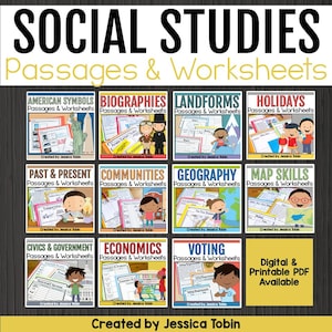 Social Studies Worksheets Social Studies Reading 2nd & 3rd Grade Social ...