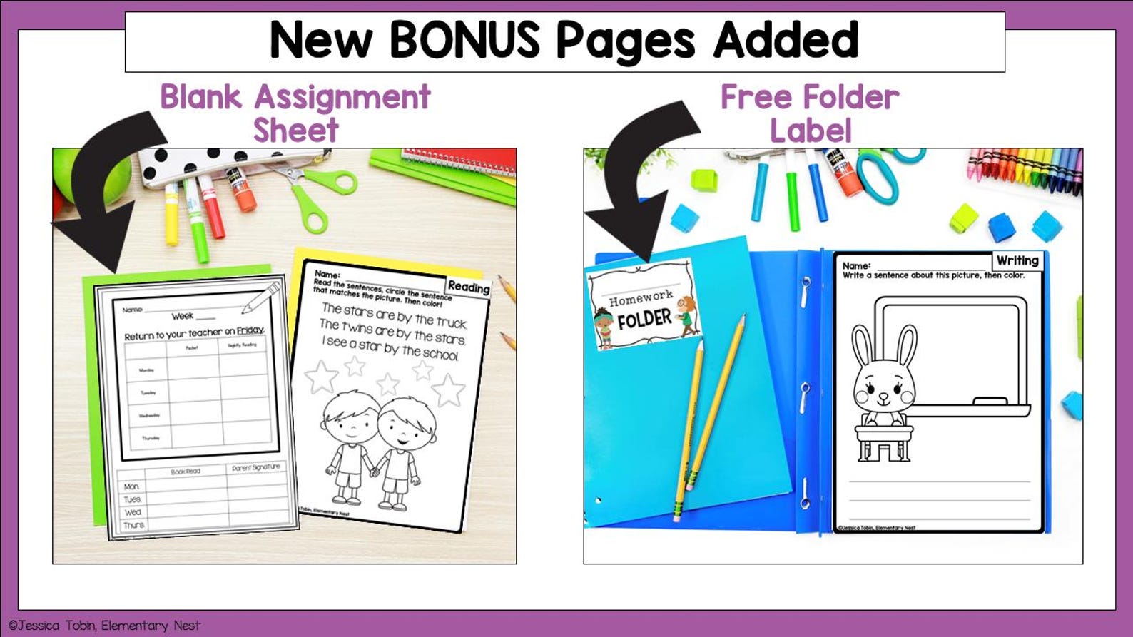 1st Quarter 1st Grade Homework With Folder Cover, ELA and Math Review ...