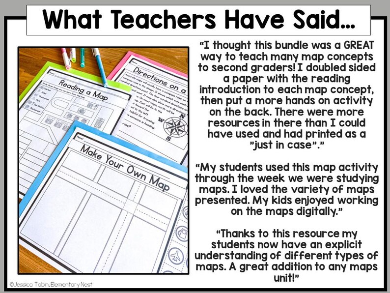 Maps, Map Skills, Types of Maps Unit - Reading Passages and Worksheets ...