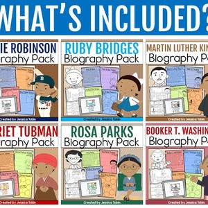 Black History Month Reading Comprehension and Biography Research ...