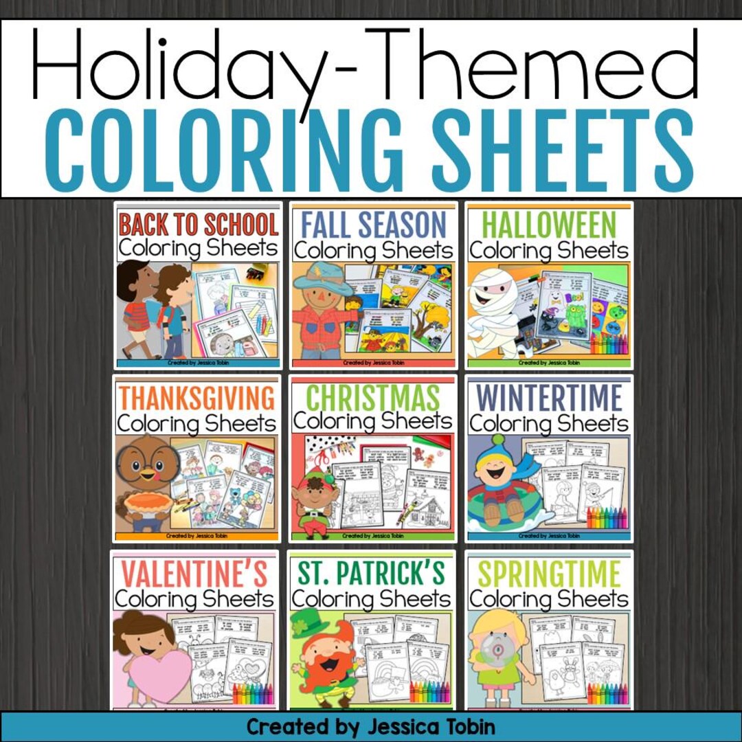 Sight Word Coloring Sheets, Holiday Color by Numbers, Holidays Coloring ...