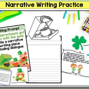 St. Patrick's Day Writing, Narrative Writing Graphic Organizer 3rd 4th ...