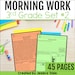 2nd Quarter Third Grade Morning Work, Math, Grammar, and Reading Review ...