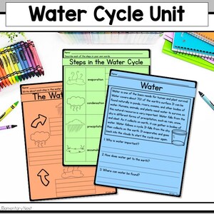 Water Cycle Worksheets, Reading Passages, 2nd & 3rd Grade Water Cycle ...