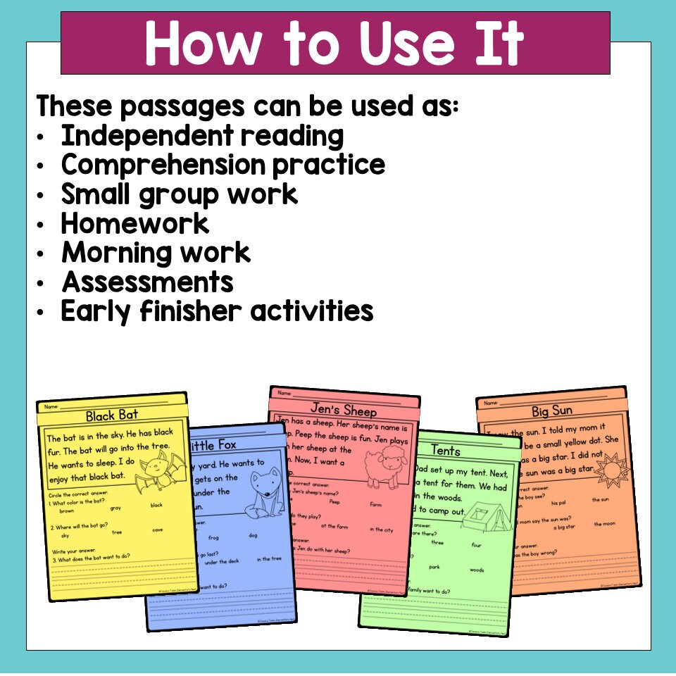Decodable Readers Passages Science of Reading Comprehension Reading ...