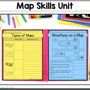 Maps, Map Skills, Types of Maps Unit - Reading Passages and Worksheets ...