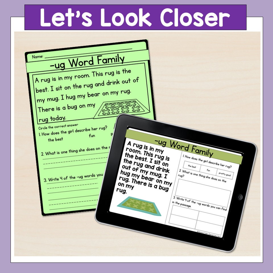 Decodable Readers Passages Science of Reading CVC Word Families Reading ...