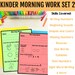 2nd Quarter Kindergarten Morning Work - Math, Grammar, and Reading ...