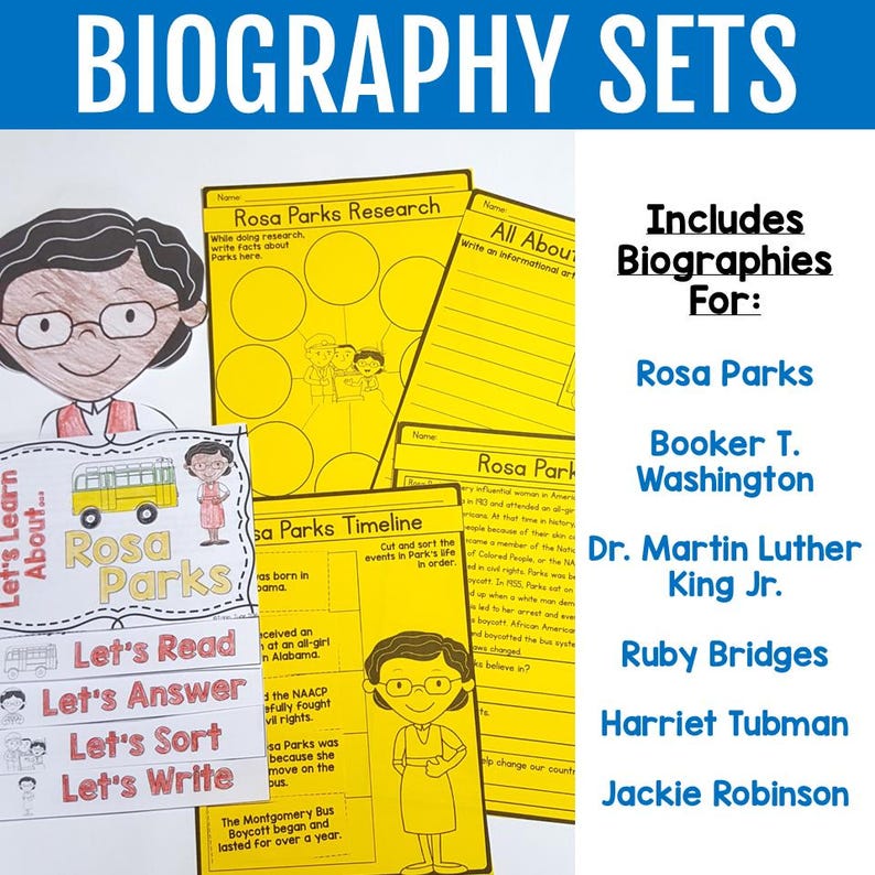 Black History Month Reading Comprehension and Biography Research ...