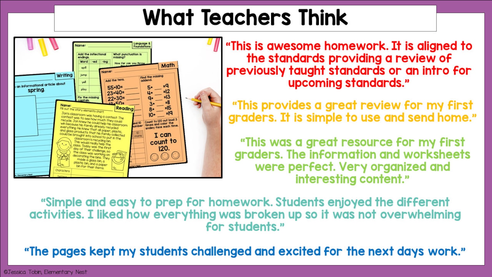Homework, 1st Grade Homework, Weekly Homework W/ Homework Folder Cover ...