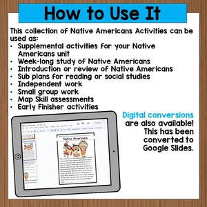 Native Americans, Native American Tribes Unit for Social Studies ...