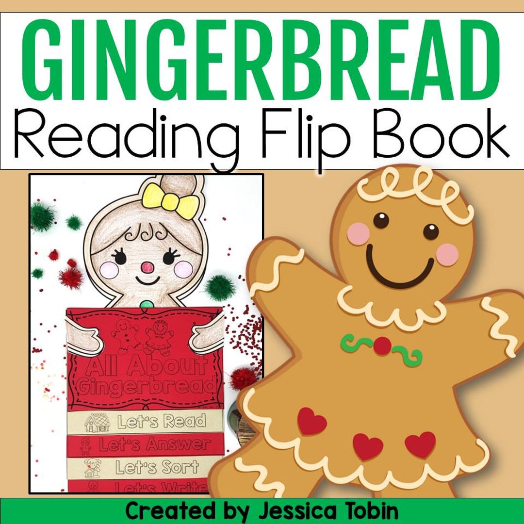 Gingerbread Activities Reading Book With Craft and Writing Gingerbread ...