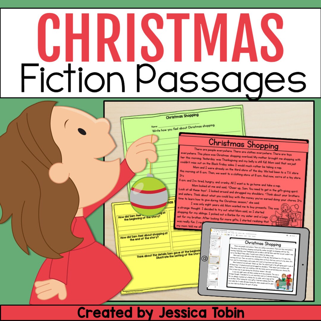 Christmas Reading Comprehension Passages With Writing Activities ...