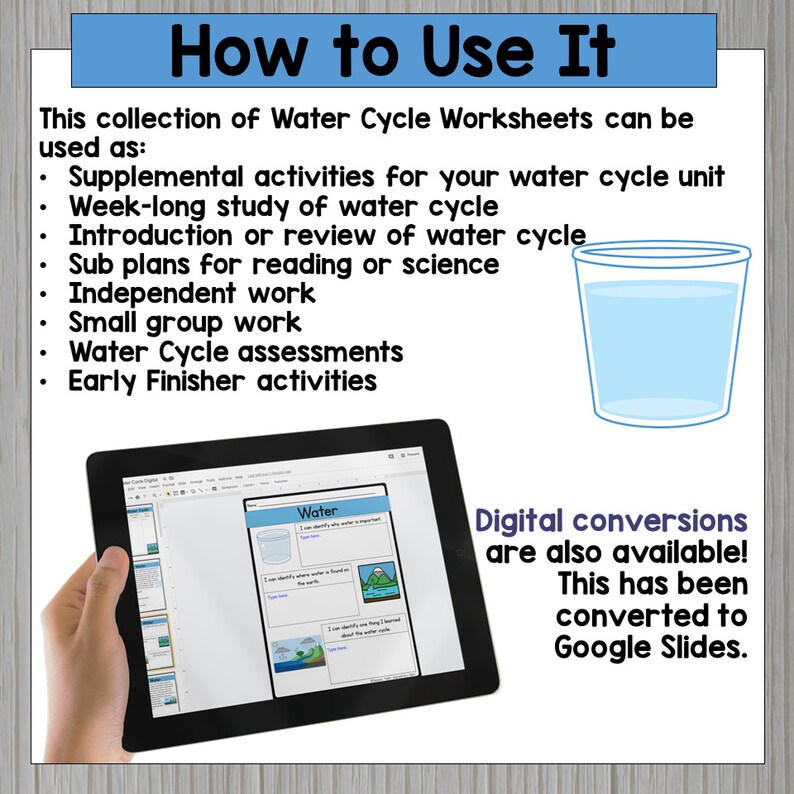 Water Cycle Worksheets, Reading Passages, 2nd & 3rd Grade Water Cycle ...