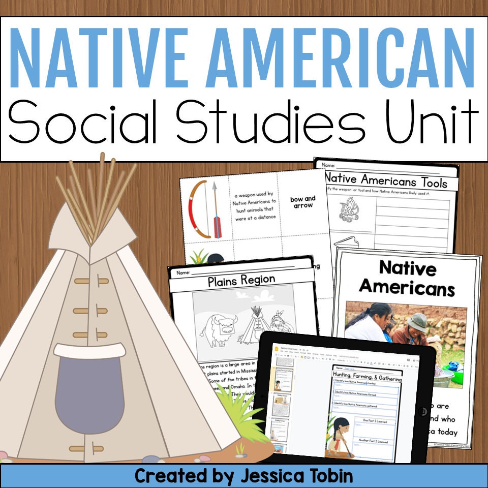 Native Americans, Native American Tribes Unit for Social Studies ...