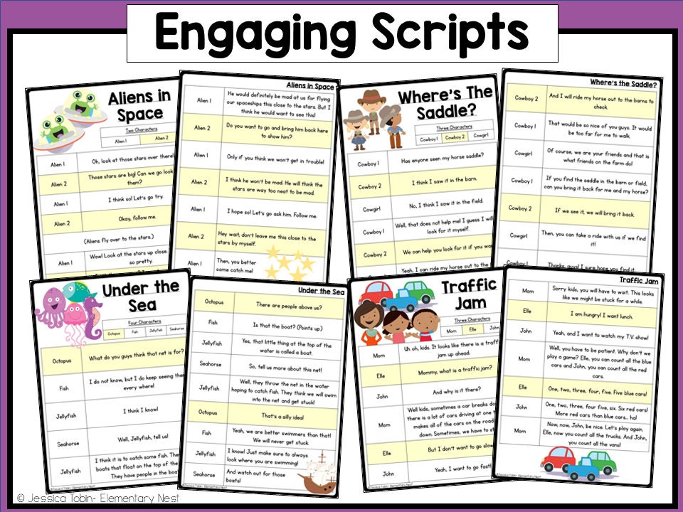Reader's Theater Scripts - 3, 4, or 2 Person Readers Theater - Fluency ...