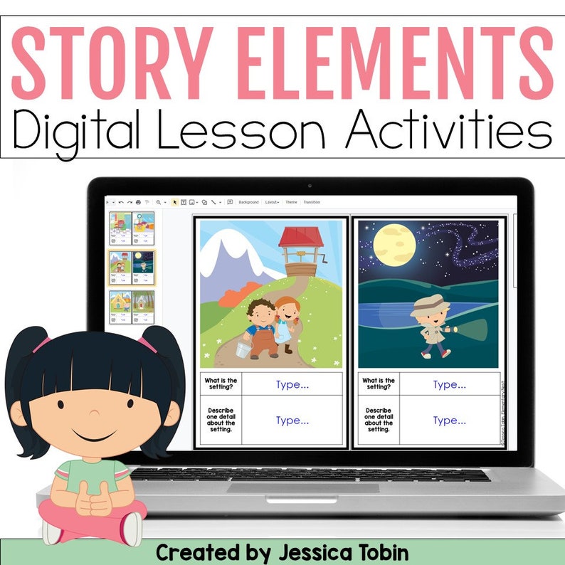 Story Elements Graphic Organizers Digital Resources Characters and ...