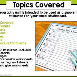 Geography Maps Continents and Oceans, Social Studies Reading Passages ...