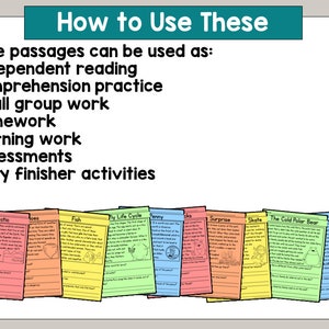 2nd Grade Reading Comprehension Passages & Questions, Fiction and ...