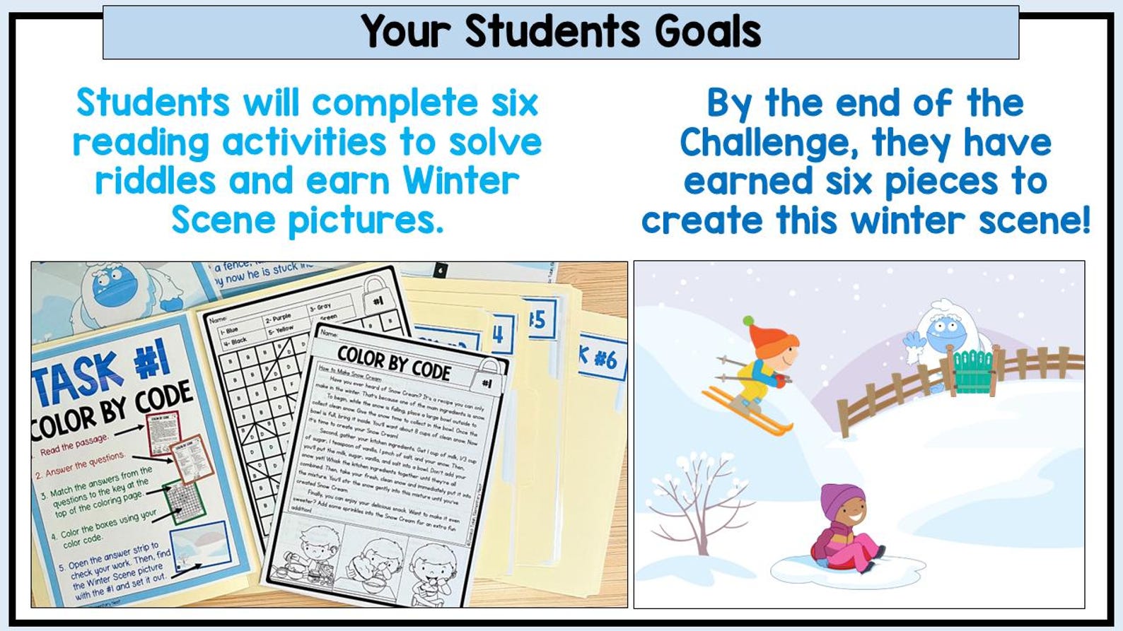Winter Reading Comprehension Escape Room Winter Challenge Fun Winter ...