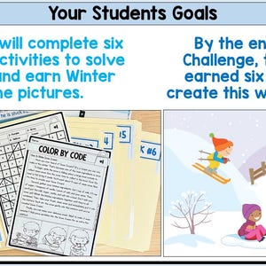 Winter Reading Comprehension Escape Room Winter Challenge Fun Winter ...