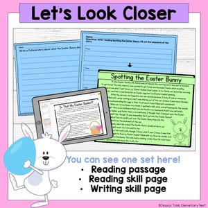 Easter Reading Comprehension and Writing Activities - Easter Fiction ...