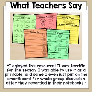 November Worksheets Math, Writing, Language Thanksgiving Veterans Day ...