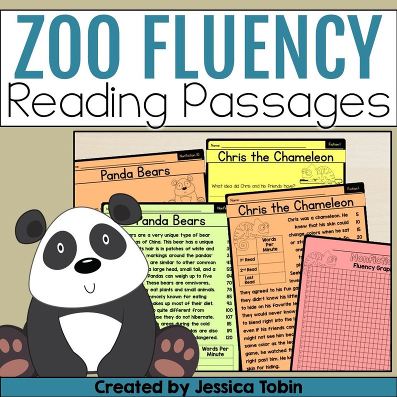 Animals Reading Fluency Passages With Comprehension & Reading Fluency ...