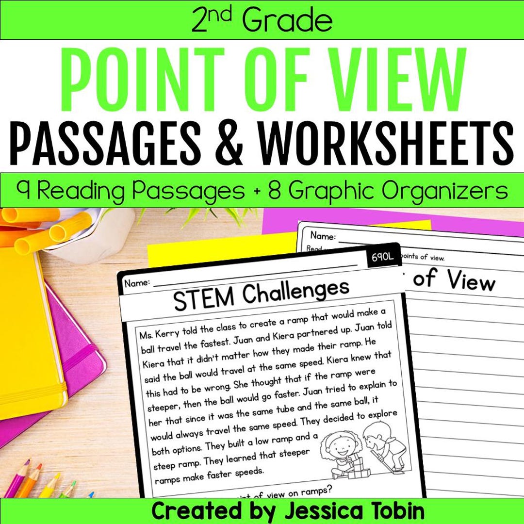 2nd Grade Reading Comprehension Passages: Point of View Worksheets (PDF ...