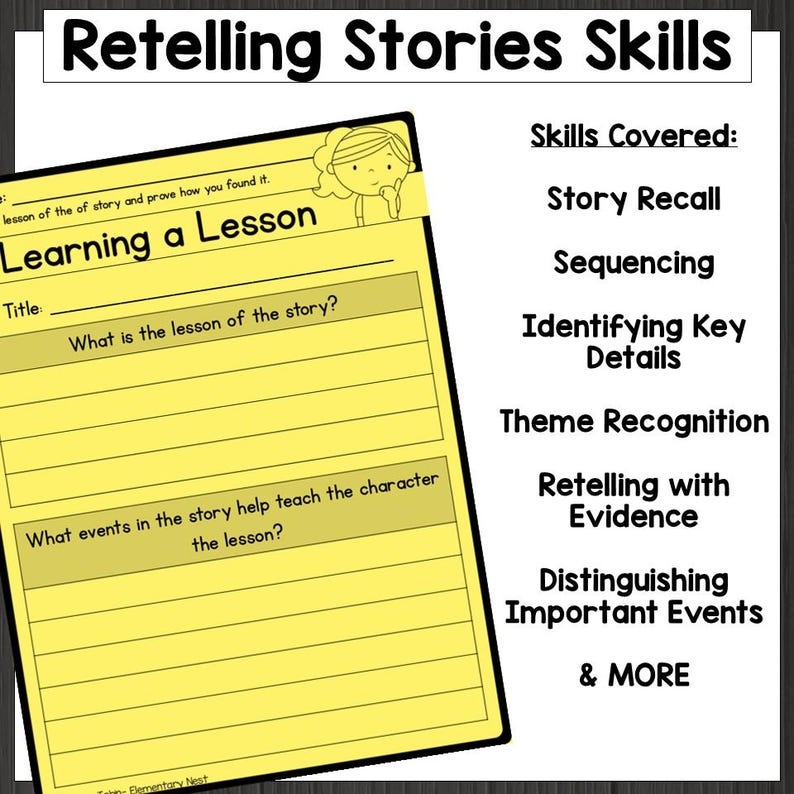 Retell, Morals, 1st Grade Reading Comprehension Passages and Questions ...