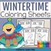 Winter Activities - Color by Number and Sight Word- Winter Coloring ...