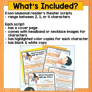 Fall Reader's Theater Scripts and Partner Plays - Autumn Fall Reading ...