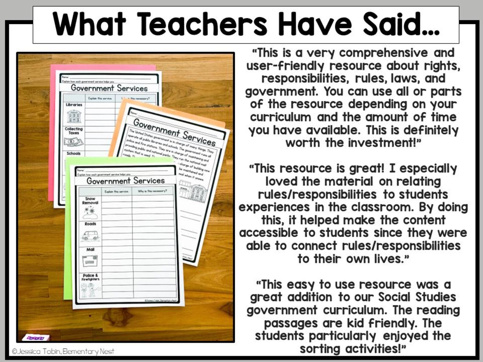 Civics & Government Worksheets: Social Studies Reading Comprehension ...
