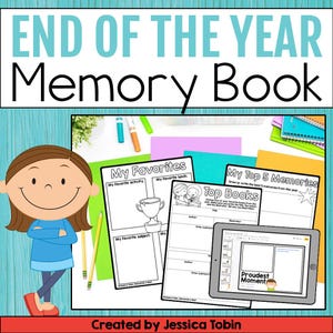 End of Year Memory Book, End of the Year Review Packet 1st 2nd Grade ...