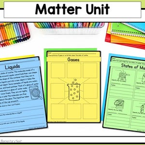 Matter, States of Matter Worksheets, Reading Passages - Properties of ...