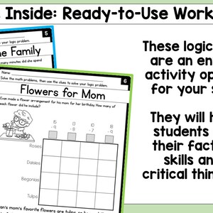 Logic Puzzles, Math Subtraction Problems, Enrichment- Early Finishers ...