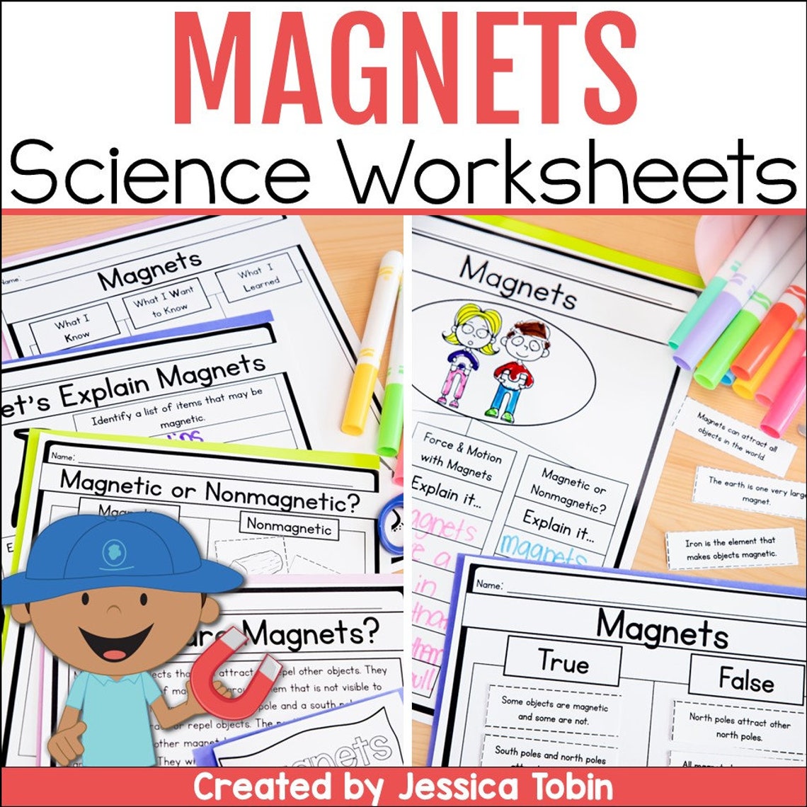 Magnets Unit and Magnetism Activities, Worksheets, and Reading Passages ...