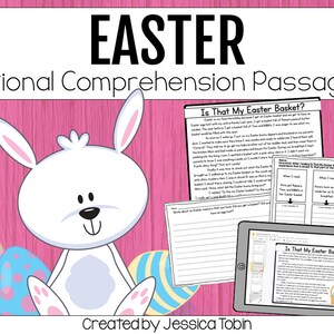 Easter Reading Comprehension and Writing Activities - Easter Fiction ...