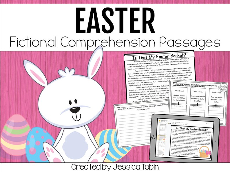 Easter Reading Comprehension and Writing Activities - Easter Fiction ...