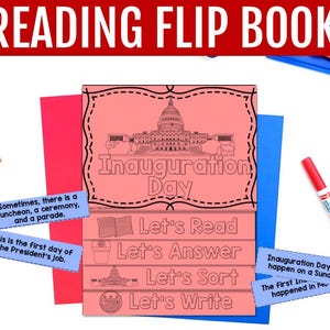 Inauguration Day Craft Reading Flip Book, Inauguration Day 2025 ...