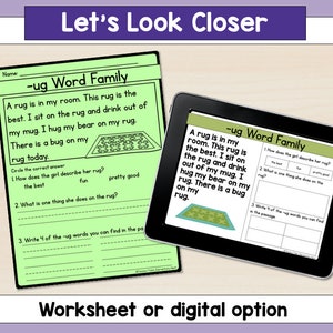 Decodable Readers: CVC Word Family Reading Passages (PDF) - Etsy